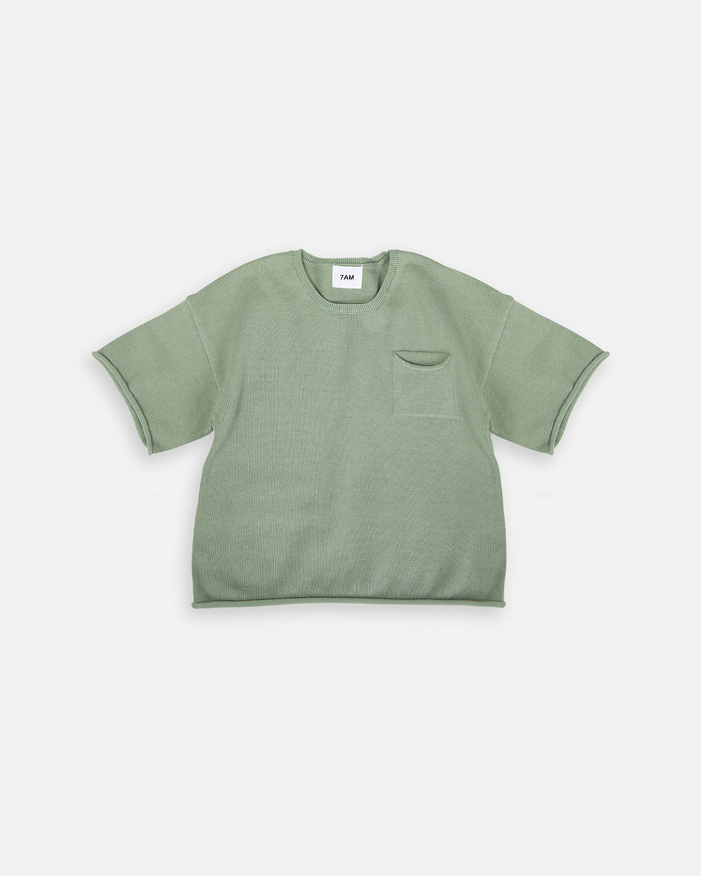 Boxy Cotton Tee Pocket